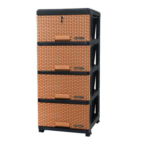 Jual Lemari Laci Plastik Napolly Rotan 4 Susun Contac 400 BATAM - Kota ...