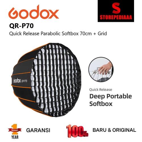 Jual Godox QR-P70 with Grid Quick Release Parabolic Softbox 70cm - Jakarta Barat - Storepediaaa ...