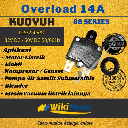 Promo Overload Kompresor Genset Motor Listrik 14A Kuoyuh 88 Series ...