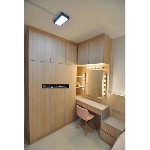 Jual Lemari Pakaian anak HPL / meja belajar interior design / Meja Rias ...