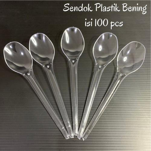 Jual Sendok plastik bening / sendok makan isi 25 pcs - Jakarta Barat ...
