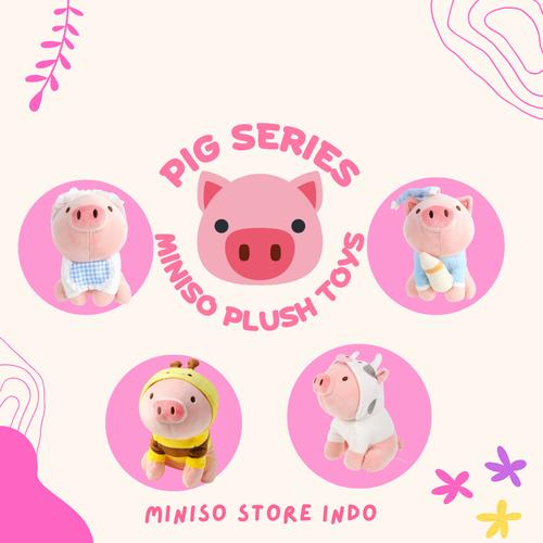 Jual Miniso Pig Series Plush Toys - Cow Hoodie - Kab. Bekasi - Miniso ...