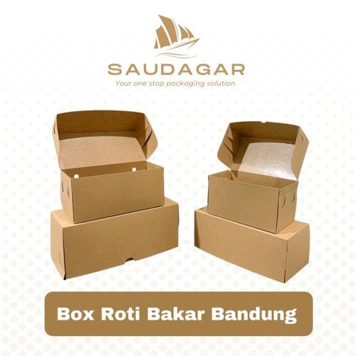 Jual Box Kotak Roti Bakar / Dus Bomboloni Donat bahan kraft anti minyak ...