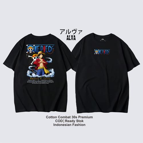 Jual Kaos MONKEY D. LUFFY ONE PIECE 006 Baju Anime Jepang - Kota ...