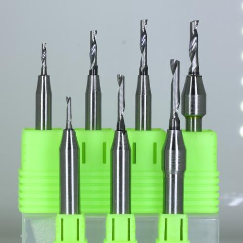 Jual Single Flute Endmill CNC ACP Aluminium 1/4 6.35mm 8mm tct Router ...