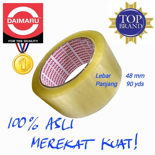 Jual Lakban Transparan (Bening) DAIMARU 48 mm X 90 yds. 100% ASLI! - Bening (Trans) - Jakarta ...