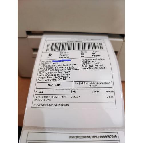 Jual HI QUALITY LABEL RESI - LABEL ALAMAT - LABEL THERMAL 78X100 - Kota ...