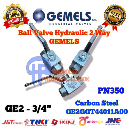 Jual Ball Valve Hydraulic 2 Two Way GE2 - 3/4 Inch GEMELS - Jakarta Barat - HYDRAULIC PNEUMATIC ...