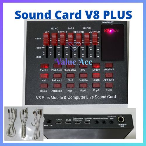 Promo Sound Card V8 Mixer Soundcard V8 MIXER Audio USB External ...
