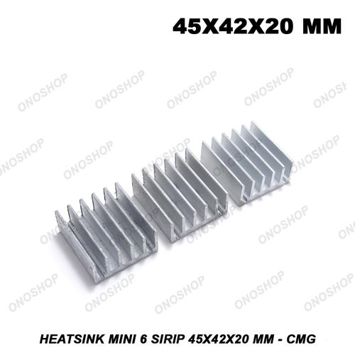 Jual Heatsink Mini 6 Sirip 45x42x20 mm - CMG - 3 Lubang - Jakarta Barat ...