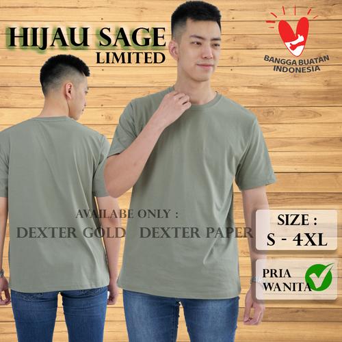 Jual HIJAU SAGE KAOS OBLONG KATUN COMBED PREMIUM UNISEX JUMBO DAN ...
