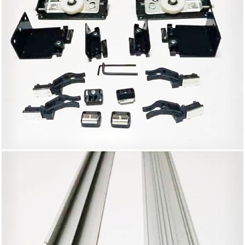 Jual RODA 3 PINTU & REL 2 METER SLEDING LEMARI YIMMING - Roda 3P Rel 2M ...