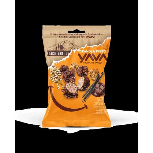 Jual Snack Granola Puffs Chocolate Vanilla YAVA 50gr - Kota Surabaya ...