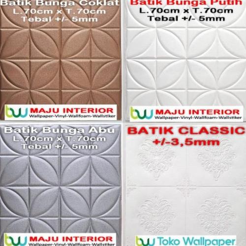 Jual Wallpaper Dinding 3D Foam 70 x 70 cm Motif Batik - Batik Classic ...