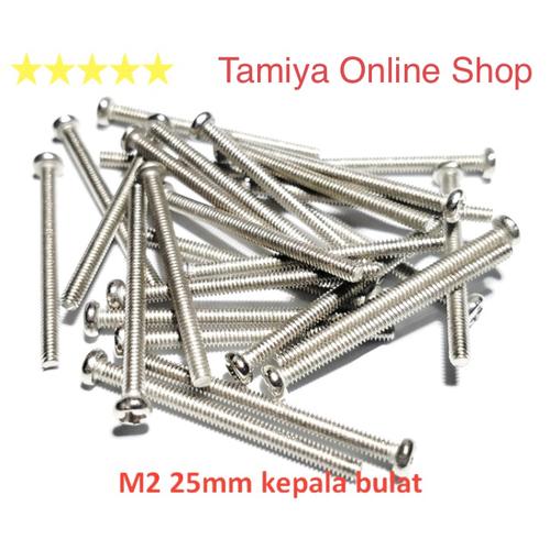 Jual Tamiya Screw M2 / Baut Putih / Baut Silver 25 mm per pcs (NS829 ...