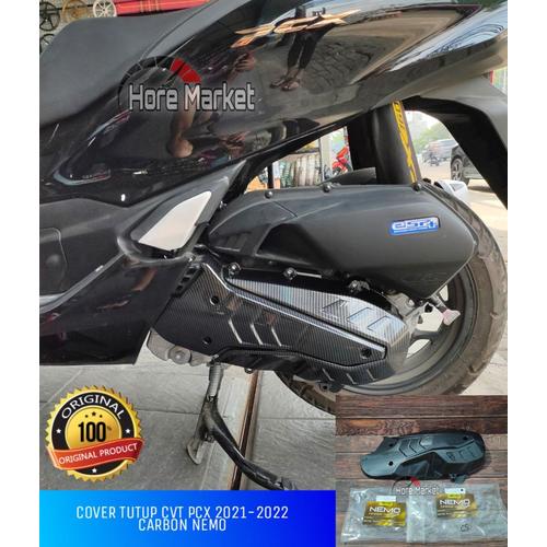 Jual COVER TUTUP CVT PCX 160 2021 2022 CARBON NEMO KEONG CVT NEW PCX ...