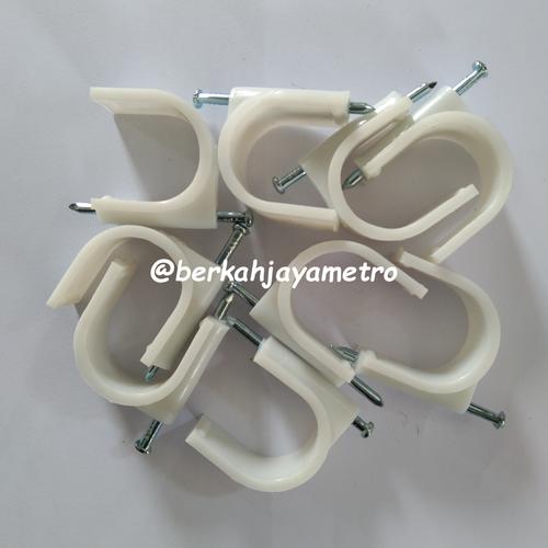 Jual KLEM PIPA PVC / KLEM PLASTIK 1/2 3/4 DAN PAKU - 1/2 - Kota Tegal ...