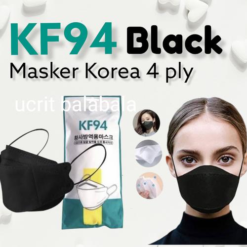 Jual MASKER KF94 KOREA 4PLY KF 94 MASK - HITAM KF94 - Kota Palembang ...