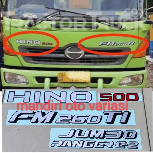 Jual Sticker body mobil truck Hino. 500 FM260TI Jumbo stiker Hino truck ...