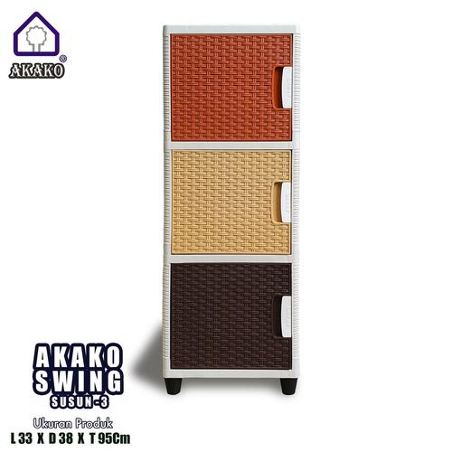 Jual AKAKO - Lemari Akako Swing 1 Pintu Versi Terbaru Flipper Rotan ...