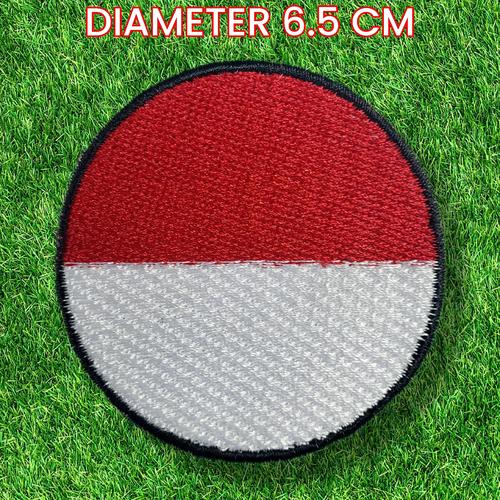 Jual patch emblem bendera merah putih [bulat] - Kab. Bandung - Drash ...