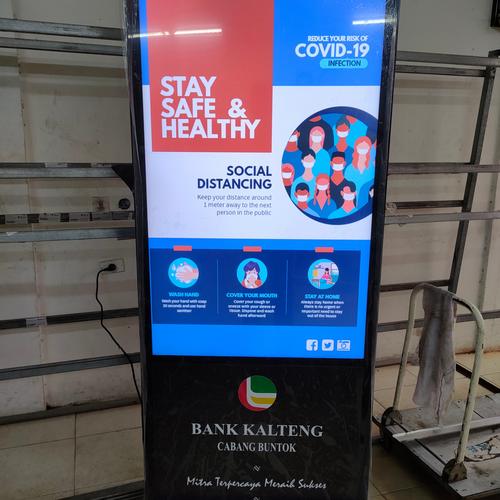 Jual TV Standing Signage/ Digital Banner/Poster - 49 inch Touchscreen ...