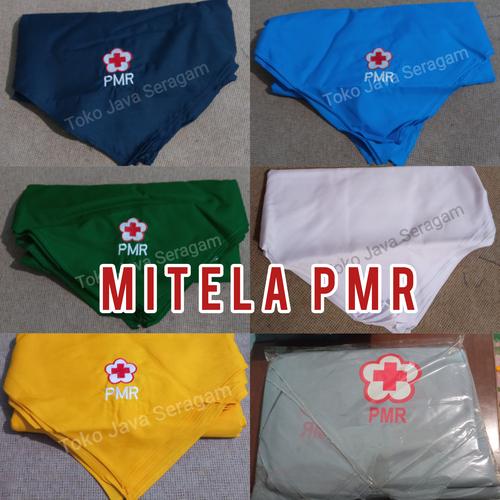 Jual Mitela PMR Bordir Bahan Katun Syal Slayer Scarf Hasduk Putih Polos ...