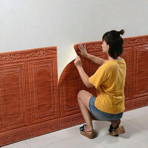 Jual Wallpaper 3D Foam Tembok Dinding Motif Pintu Jendela/Stiker Foam ...