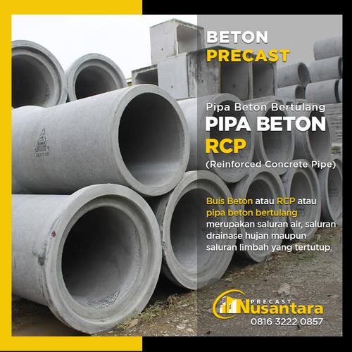 Jual Pipa RCP ukuran diameter 600 RJ X 2450 mm / Pipa Beton / Buis Beton 60 - Kab. Tangerang ...