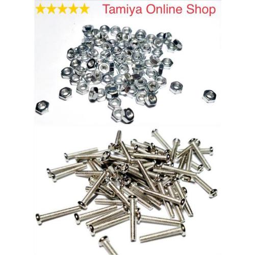 Jual Part Tamiya - Baut + Mur, 2 x 25 mm, isi 50 pcs - Kota Depok ...