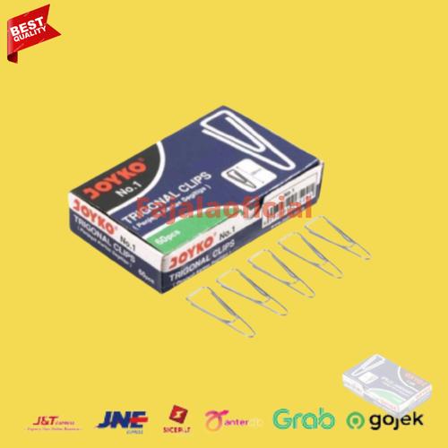 Jual Trigonal Clip Joyko no 1 / Paper Clip / Penjepit kertas Per bok ...