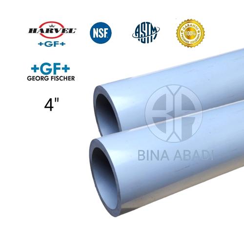 Jual Pipa CPVC Sch 80 Size 4 Inch Plain End ANSI 6 Meter GF Harvel USA ...
