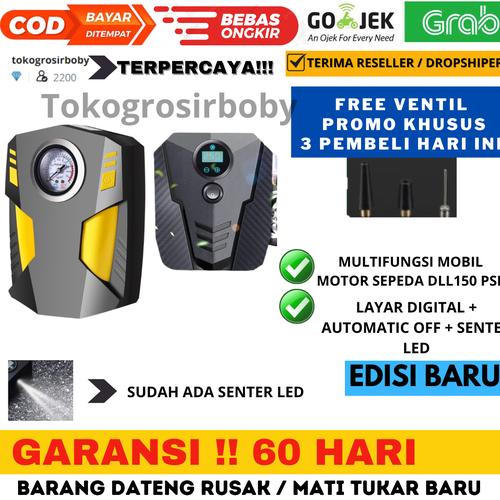 Jual Pompa Ban Mobil Sepeda Motor Elektrik Portable Serbaguna 12V ...