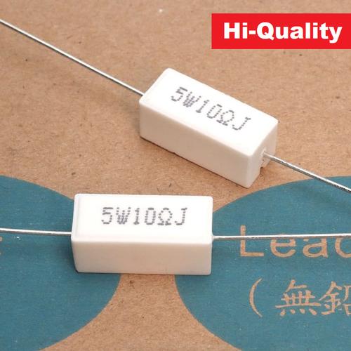 Jual Resistor 5 Watt 5W 0.1 0.22 0.33 0.47 0.5 10 100 4.7K 4K7 ohm 5% Kapur - 0.1 ohm - Kota ...