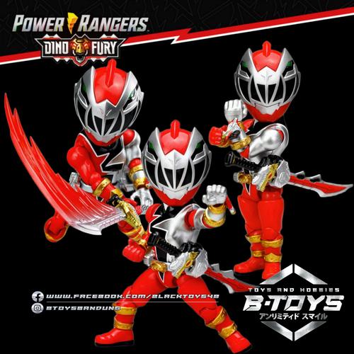 Promo Action Q MMPR Power Rangers Dino Fury Red Ranger action figure ...