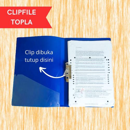 Jual Topla Map Jepit Clipfile Clip Metal File Bisnis Dokumen Plastik ...