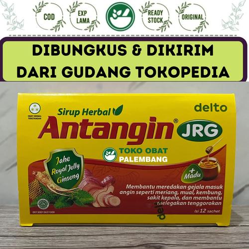 Jual ANTANGIN JRG 12 SACHET SIRUP HERBAL MASUK ANGIN CAIR MUAL KEMBUNG ...
