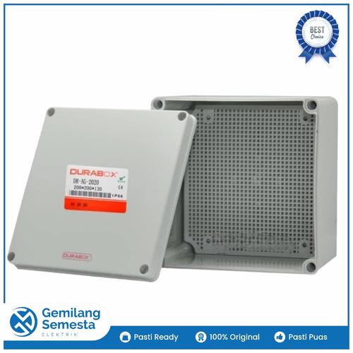 Jual Junction Box ABS 200x200x130 Box PVC plastik + Base plate Durabox ...