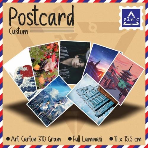 Jual Cetak Kartu Pos Custom Murah Satuan postcard 1sisi - Glossy, 2sisi ...