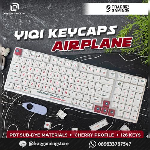 Jual Yiqi Keycaps Airplane PBT Dye-Sub Cherry Profile - Jakarta Pusat ...