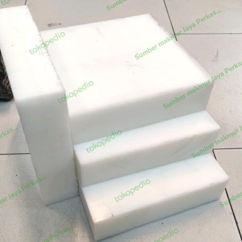 Jual Nylon PE Sheet Putih 25mm x 10cm x 25cm ( PE Lembaran Putih ...