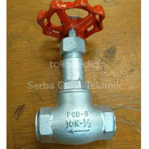 Jual Globe Valve 1/2" inch Kitz 10k Cast iron Stop Kran FCD-S 10k-15 ...