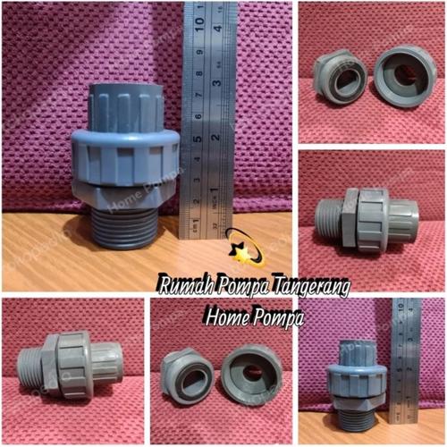 Jual SPARE PART POMPA / VLOK SOK WATERMUR PVC UKURAN 1" x 1/2" MERK ...
