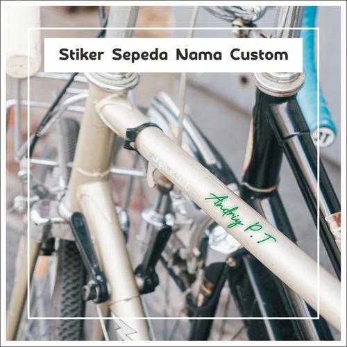 Jual Stiker Nama Custom Sepeda Lipat listrik MTB Tanda Tangan - Kota ...