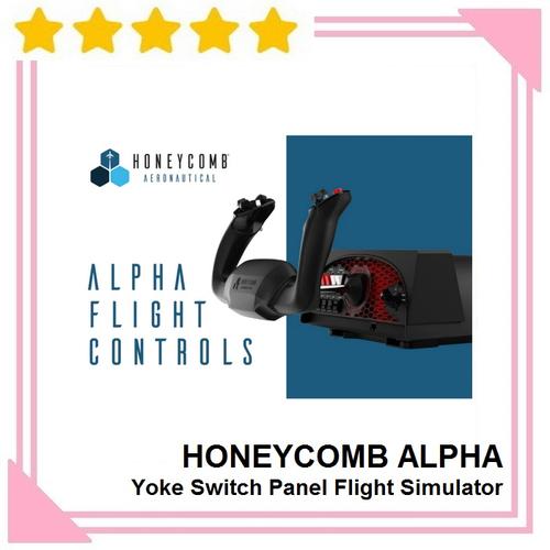 Jual Honeycomb Alpha Flight Controls Yoke Switch Panel Flight Simulator ...