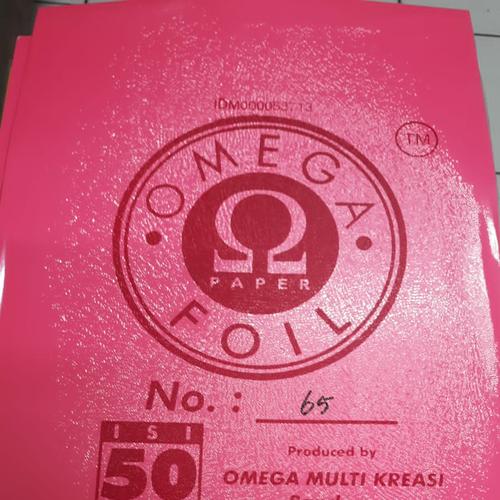 Jual Kertas Sampul Karton Cover Nomor No.65 isi 50 Lembar Omega Foil ...