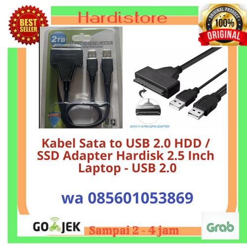 Jual Kabel Sata to USB 2.0 HDD / SSD Adapter Hardisk 2.5 Inch Laptop ...