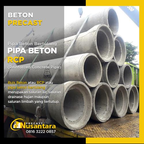 Jual Pipa RCP ukuran diameter 400 RJ X 2450 mm / Pipa Beton / Buis Beton 40 - Kab. Tangerang ...