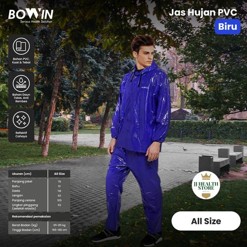 Jual Bowin Jas Hujan PVC (Bahan Tebal + Reflektif + Anti Rembes Daun ...