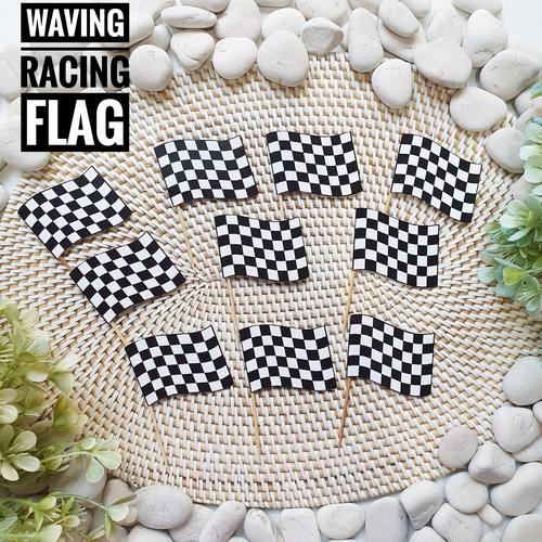 Jual Racing Flag Car Racer Bendera Mobil Birthday Cake Topper Hiasan ...